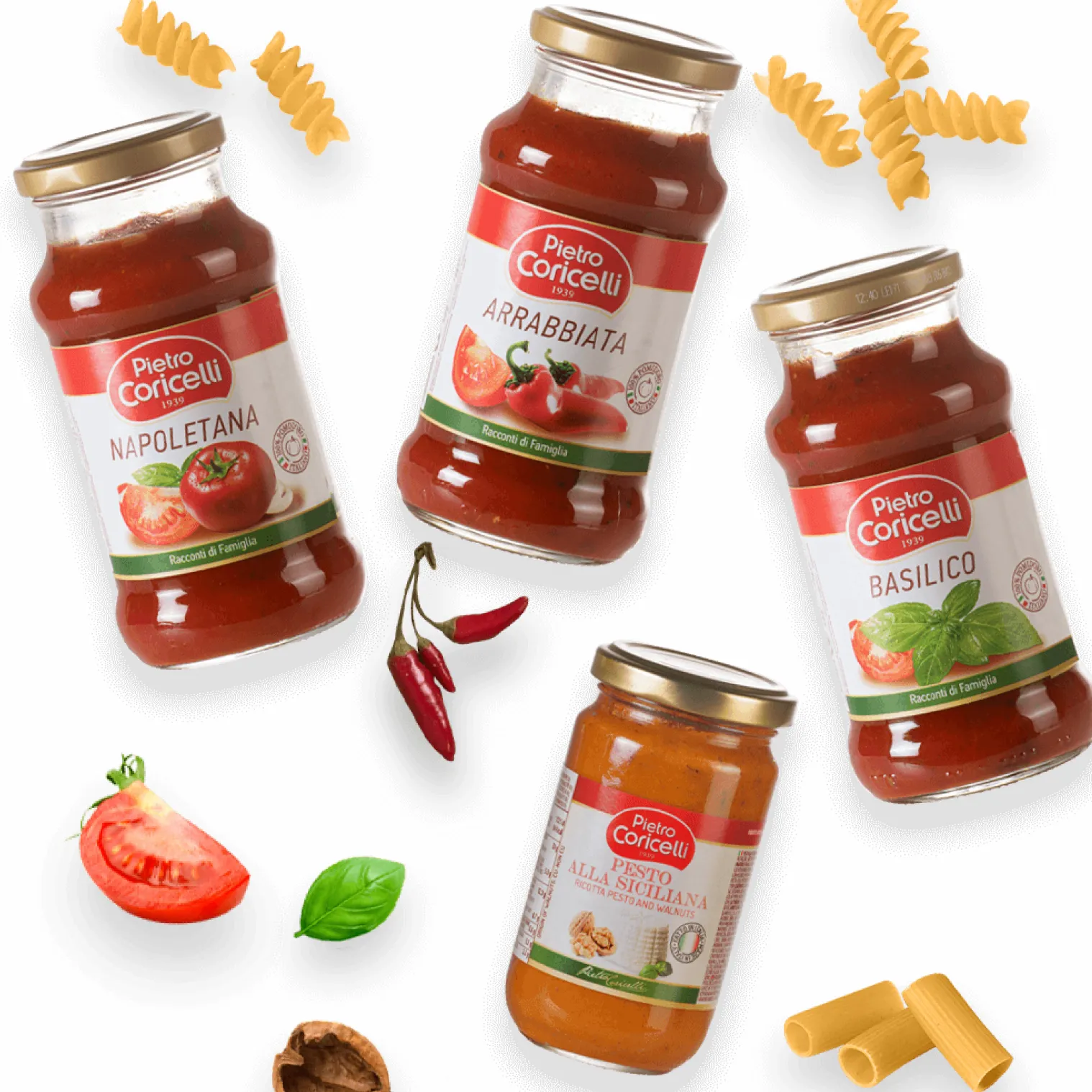 Томатный соус и соус песто Pietro Coricelli